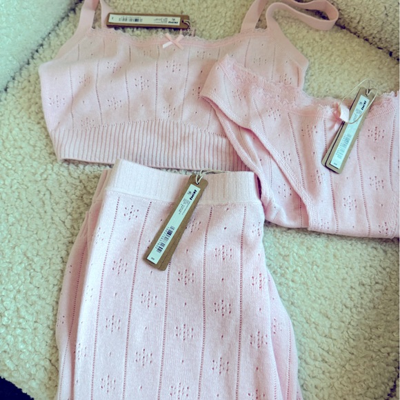 SKIMS | Intimates & Sleepwear | Skims Pointelle Pink Collection | Poshmark